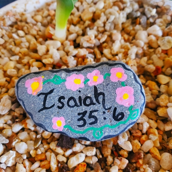 Hand Crafted | Other | Hand Painted Rock Bible Verse | Poshmark